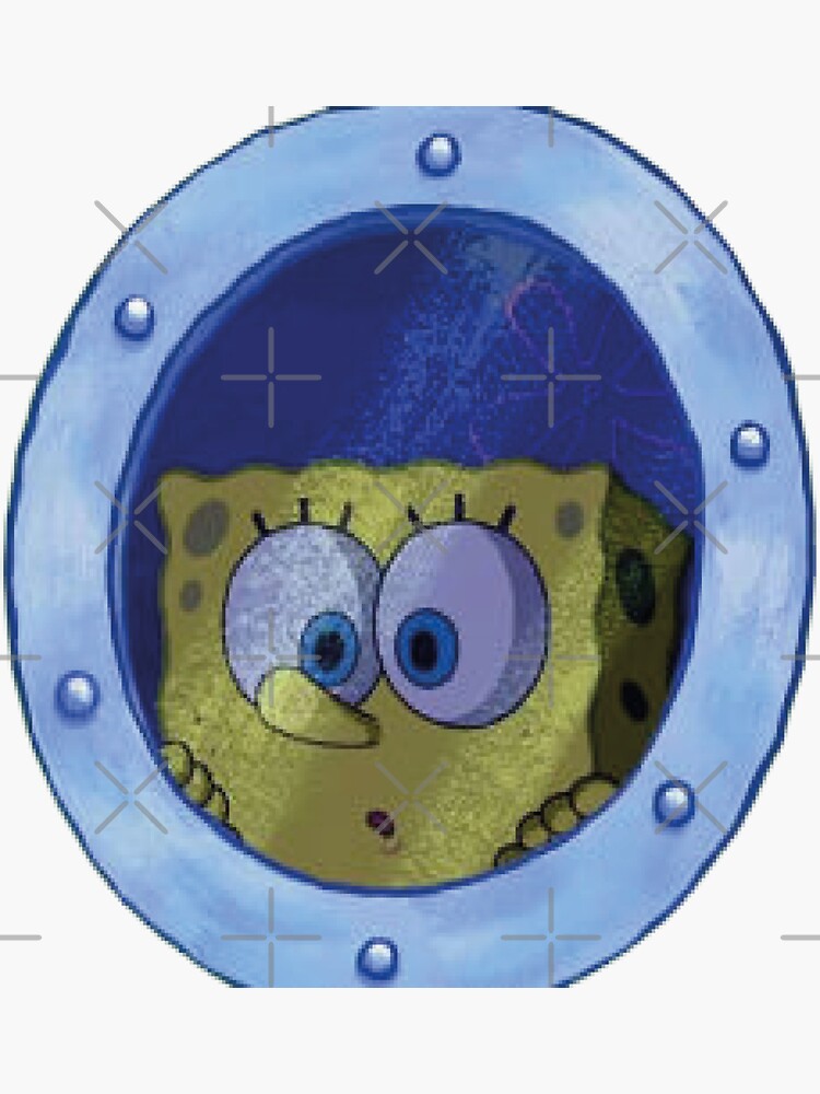"Spongebob Window" Sticker for Sale by LeoShop30 | Redbubble
