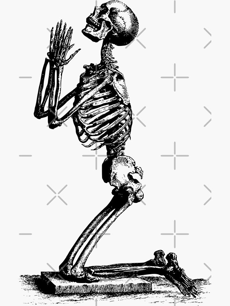 "Sad skeleton" Sticker for Sale by Laiba-art72 | Redbubble