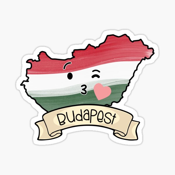 "Budapest" Sticker for Sale by WordsMaps | Redbubble