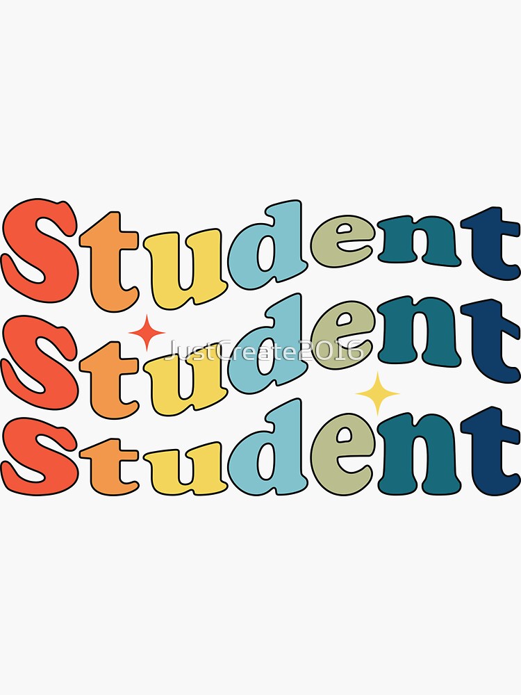 "Student - Back to school" Sticker for Sale by JustCreate2016 | Redbubble