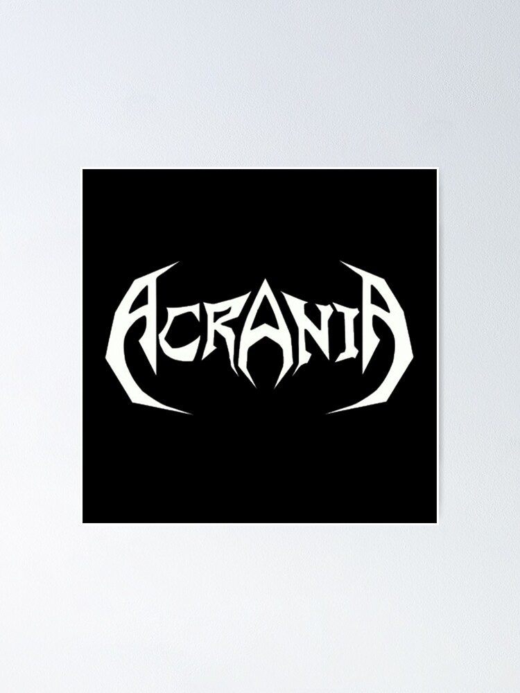 "acrania best art logo" Poster for Sale by malstufym | Redbubble