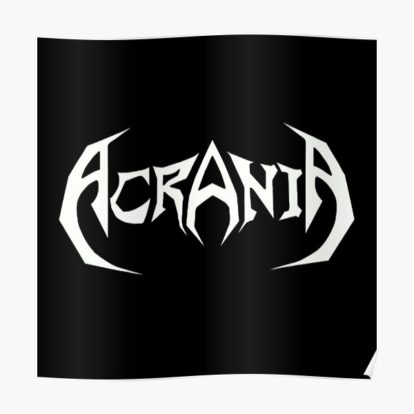 "acrania best art logo" Poster for Sale by malstufym | Redbubble
