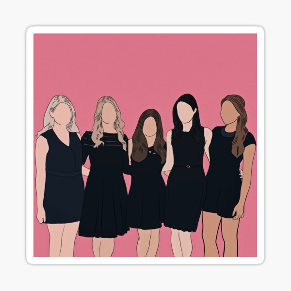"PLL Girls #3b" Sticker for Sale by Rosadarose | Redbubble