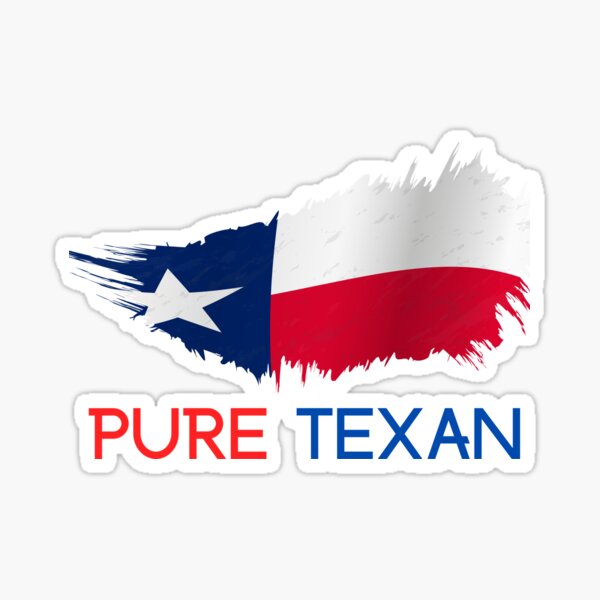 "pure texan" Sticker for Sale by RachodShop | Redbubble