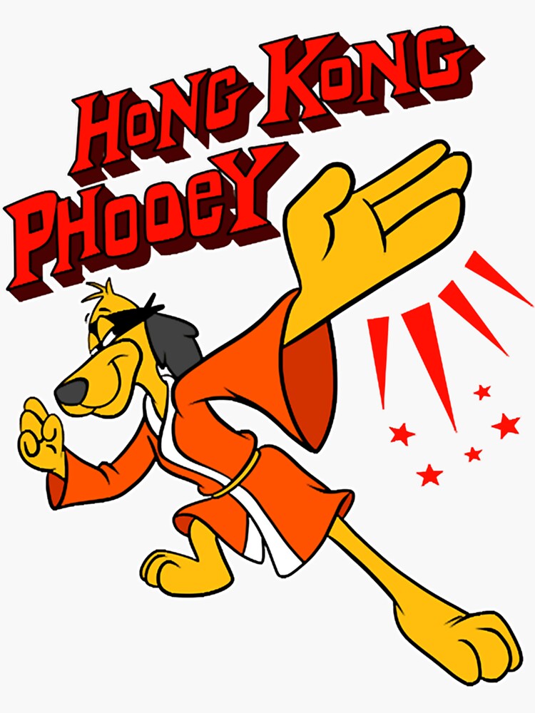 "The Kung Fu Master, Hong Kong Phooey" Sticker for Sale by PuppyBeat ...