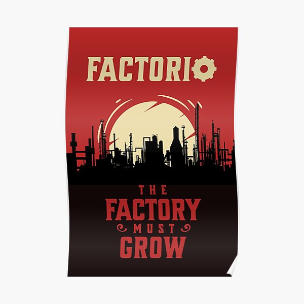 "Factorio Poster" Poster for Sale by VectorzDude | Redbubble