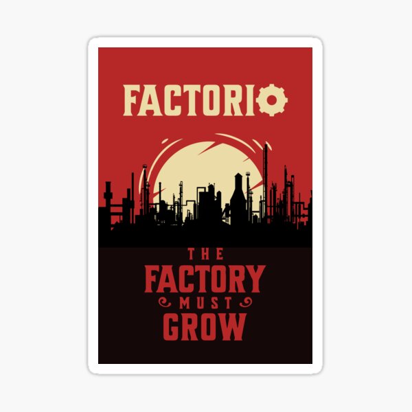 "Factorio Poster" Sticker for Sale by VectorzDude | Redbubble