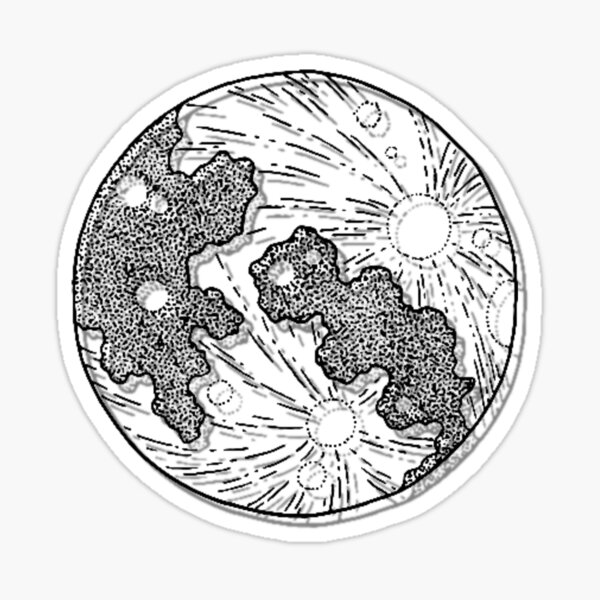 "To the moon and back 10" Sticker for Sale by MedCreativity | Redbubble