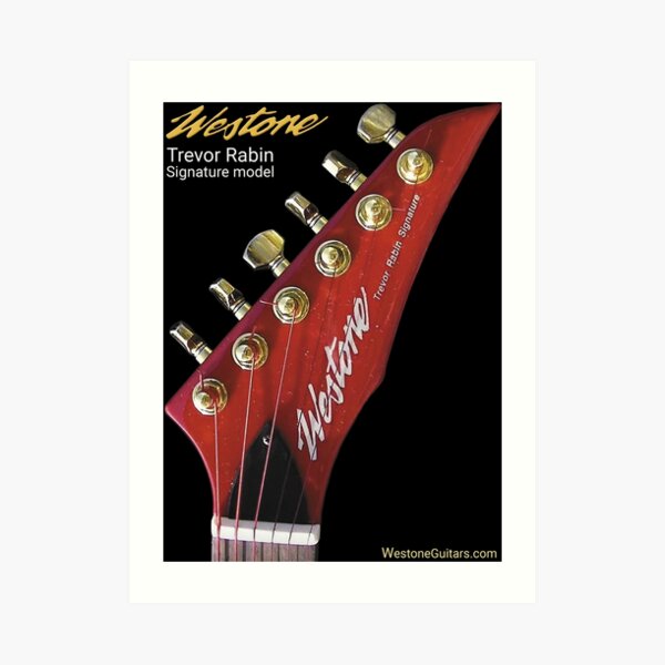 "Westone guitars Trevor Rabin signature headstock logo" Art Print for ...