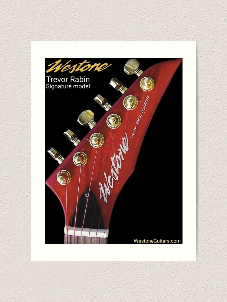 "Westone guitars Trevor Rabin signature headstock logo" Art Print for ...