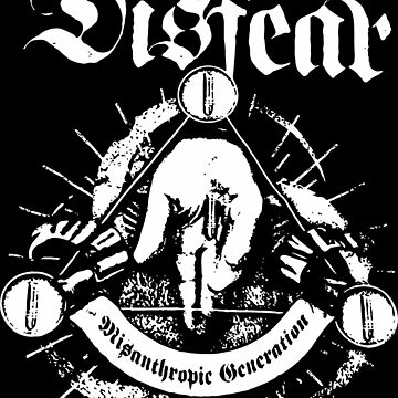 "MIsanthropic Generation (Disfear tribute)" Sticker by cykore69 | Redbubble
