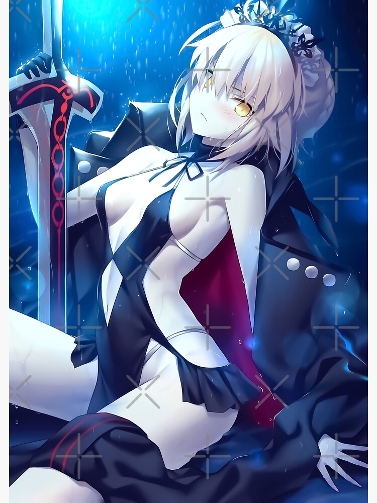 Saber Alter Fate Stay Night Fanart Poster For Sale By Valekun Redbubble
