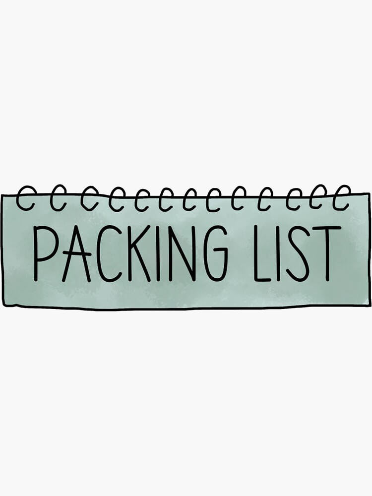"Packing List, Stickers, Family Vacation, Travel, Trip, Road Trip ...