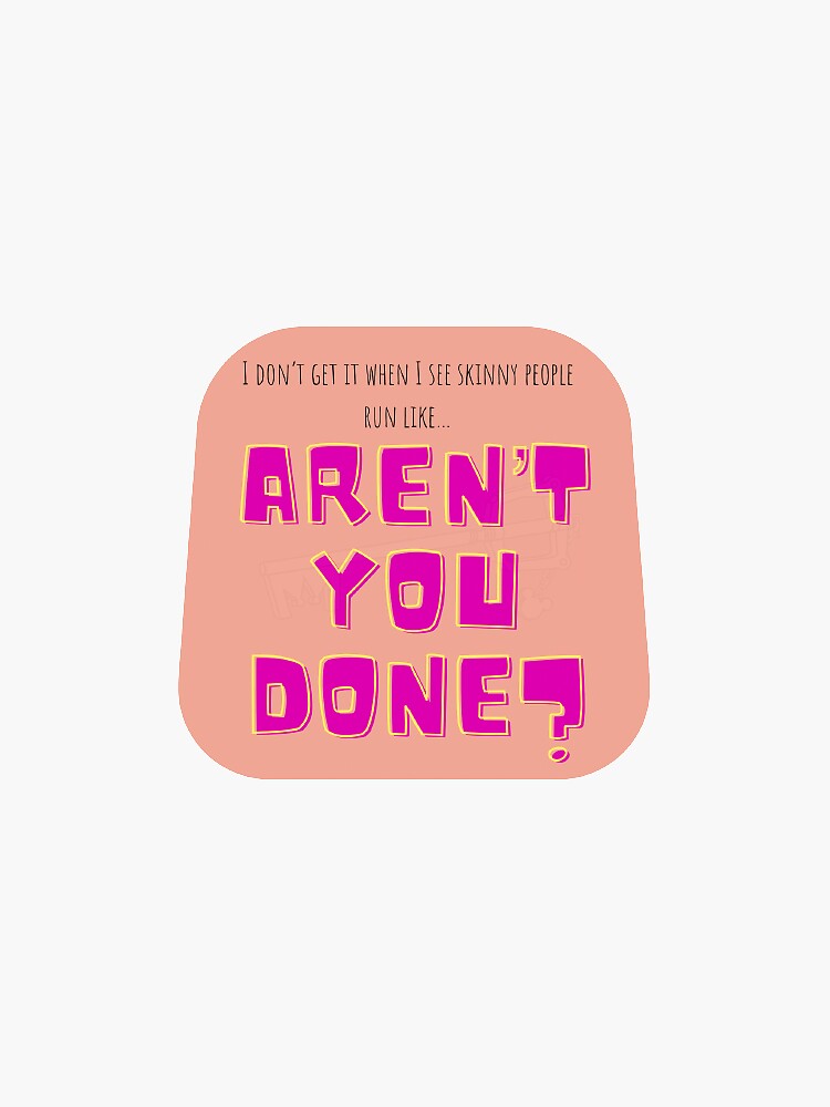 "Why run?" Sticker for Sale by SpecDraws | Redbubble