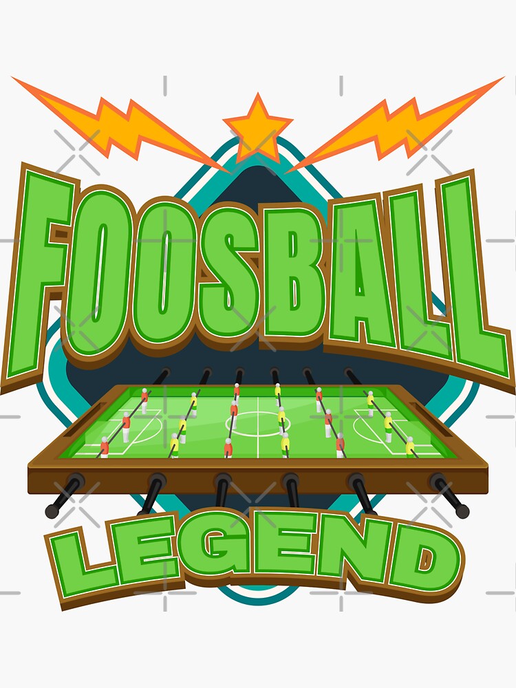 "Foosball Legend Spinning Soccer" Sticker by mooon85 | Redbubble