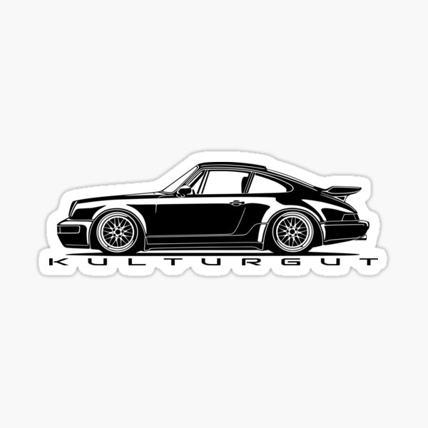 "Porsche 964 Turbo cultural asset" Sticker for Sale by StickarGermany ...