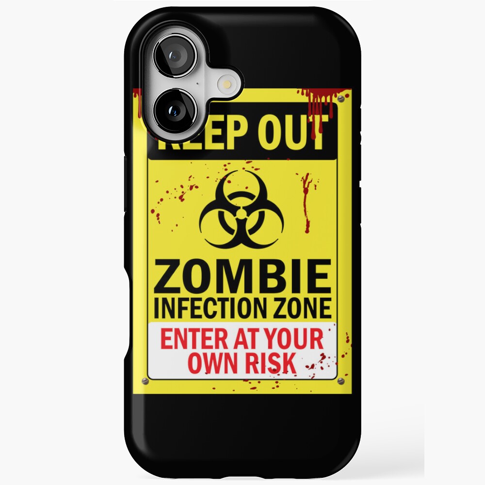 "Zombie Zone Keep Out Warning Sign" Poster for Sale by HotHibiscus ...
