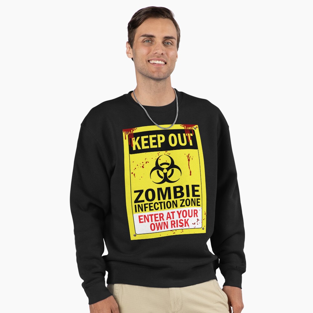 "Zombie Zone Keep Out Warning Sign" Poster for Sale by HotHibiscus ...