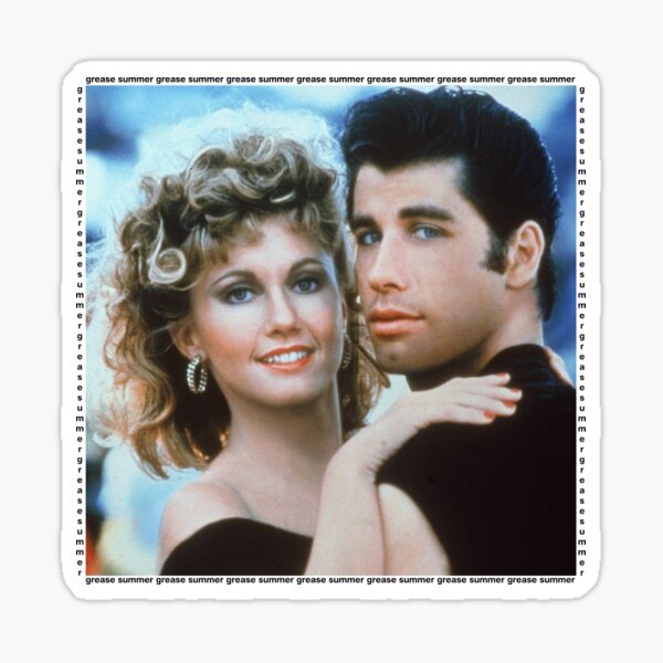 "Grease Vintage - Summer Love" Sticker for Sale by Krokodajll | Redbubble
