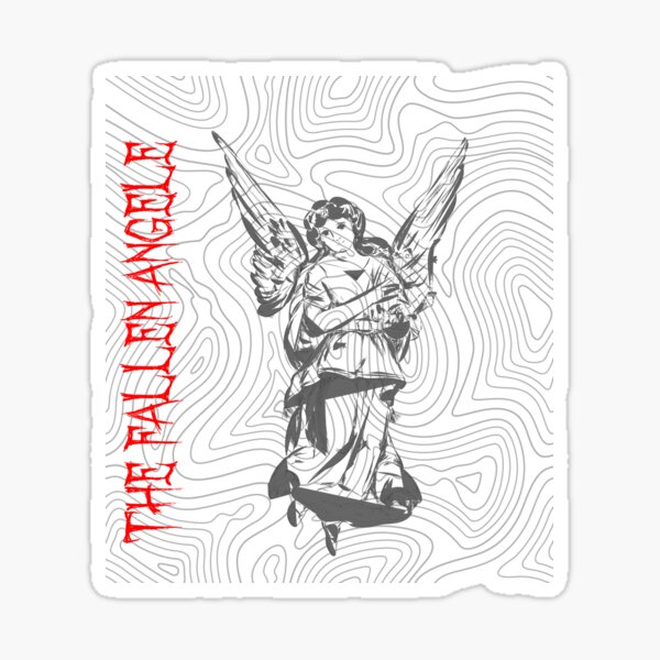 "the fallen angel design" Sticker for Sale by opilo | Redbubble