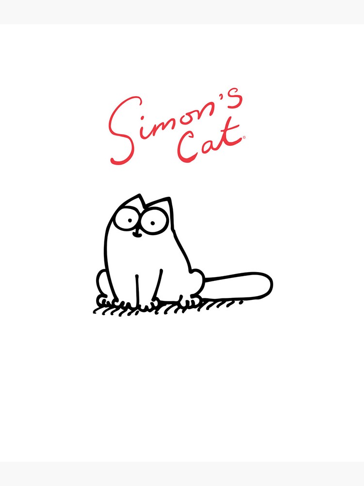 "Simon's Cat" Sticker for Sale by Victoria-lina | Redbubble