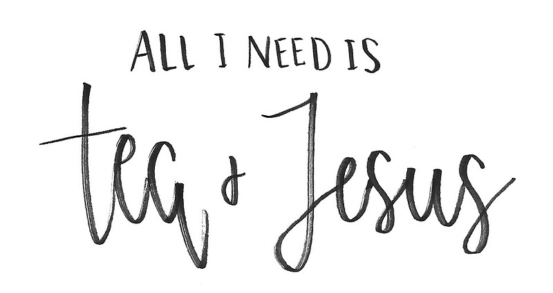 "tea + Jesus" by emilykelley | Redbubble