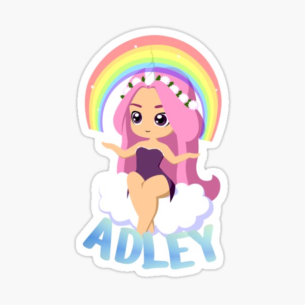 "Youtube A For Adley" Sticker for Sale by Vlaki | Redbubble