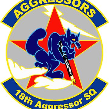 "18th Aggressor Squadron" Sticker for Sale by DuckDuckJeep | Redbubble