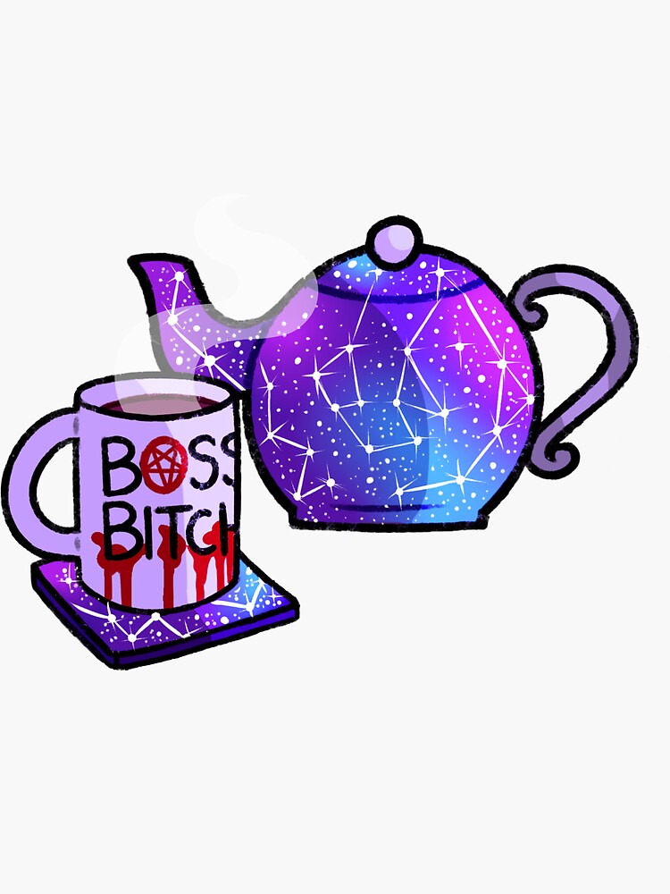 "Stolitz tea time" Sticker for Sale by Alienali-Art | Redbubble