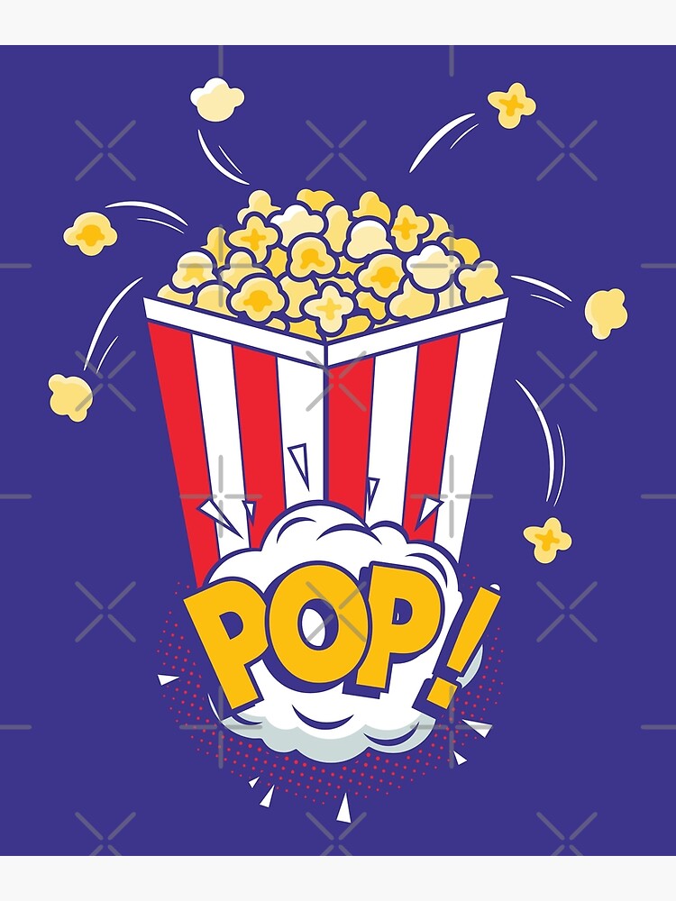 "Popcorn Pop Art" Poster for Sale by Scubedesign | Redbubble