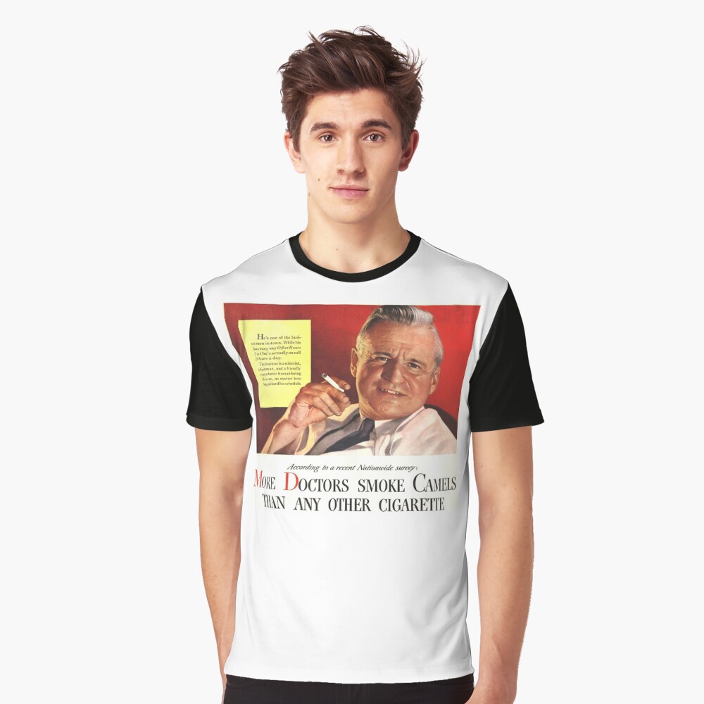 "Vintage Camels Doctor Smoking Cigarette Advert" Sticker for Sale by ...