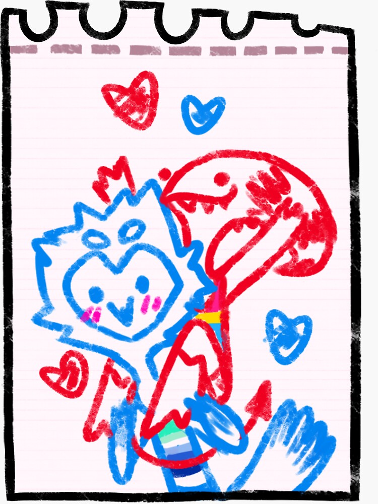 "Stolitz pride doodle" Sticker for Sale by Alienali-Art | Redbubble