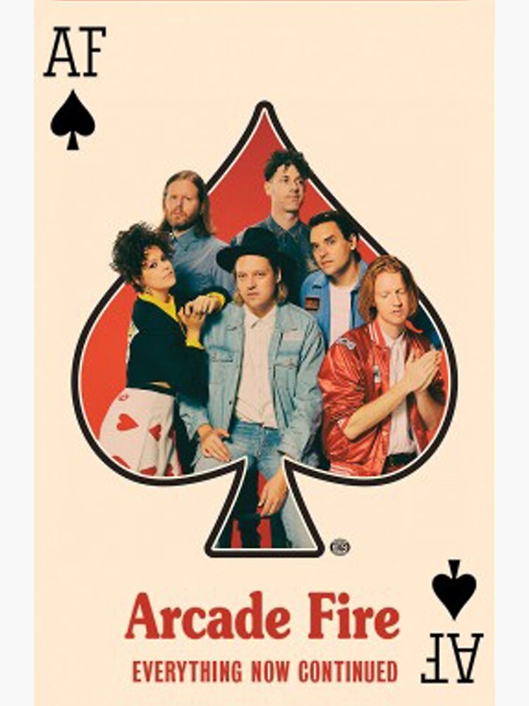 "Arcade Every Thing Now Continued Fire Band Logo" Poster for Sale by ...