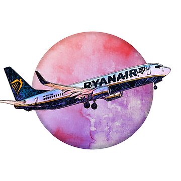 "Ryanair Airline/ Flight Attendant/ Pilot" Sticker for Sale by ...