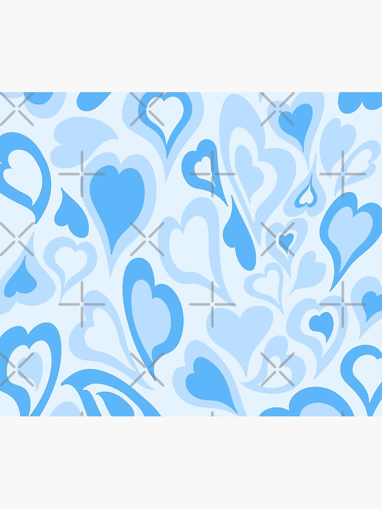 "Preppy School Supplies, Preppy, Blue, Preppy Blue, Hearts, Aesthetic ...