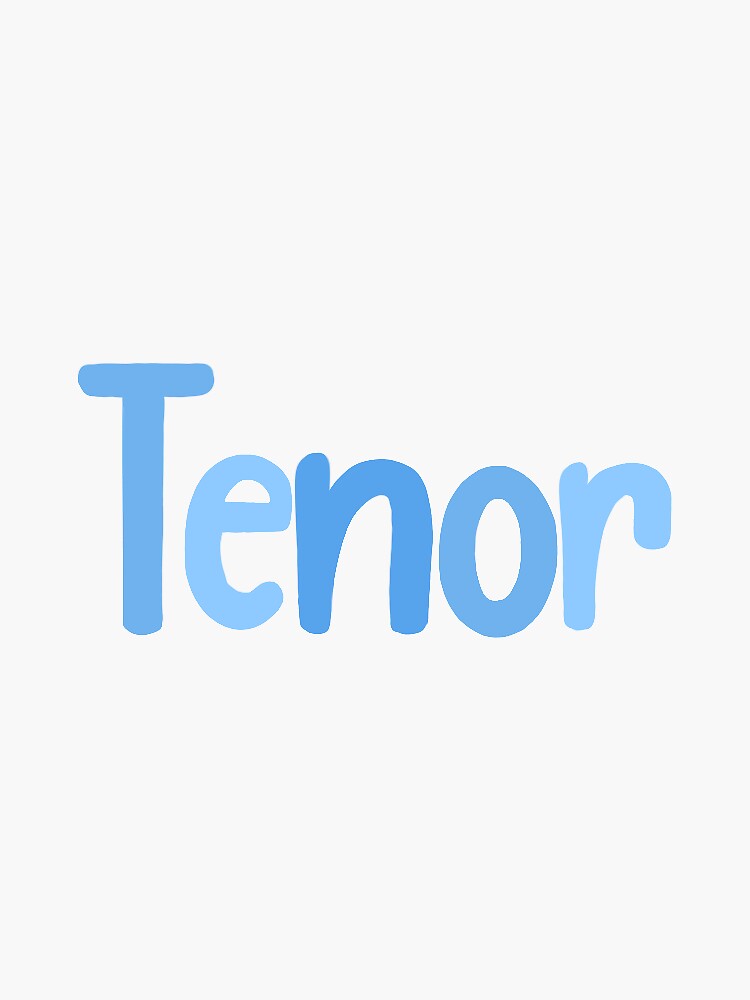 "Tenor Voice Type, Choir Sticker" Sticker for Sale by MagicallyStagey ...