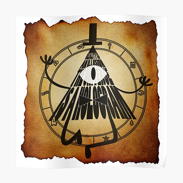 Poster « Bill Cipher Papyrus », par Vine701 | Redbubble