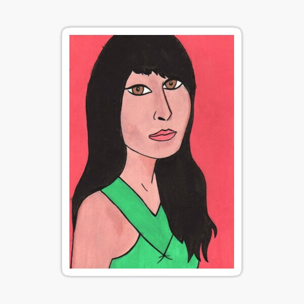 "Self portrait" Sticker for Sale by Cat-Igrun | Redbubble