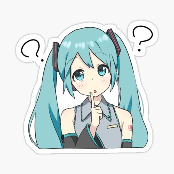 "Hatsune Miku" Sticker for Sale by animegirl2023 | Redbubble