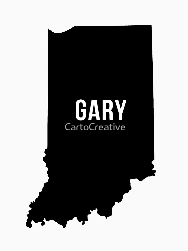 "Gary, Indiana Silhouette" T-shirt by CartoCreative | Redbubble