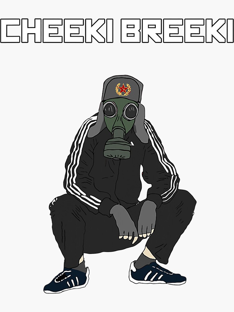 "Cheeki Breeki - Gopnik Slav Style Funny Gamer Stalker" Sticker for ...