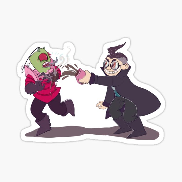 "In your face" Sticker for Sale by Charliedzilla | Redbubble