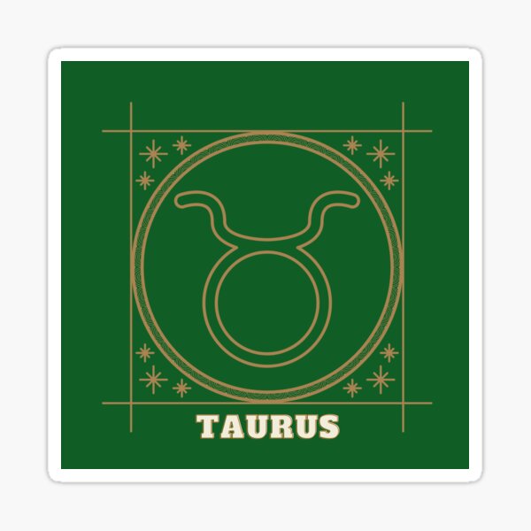"Taurus Zodiac Sign" Sticker for Sale by BRIANNACATH- | Redbubble