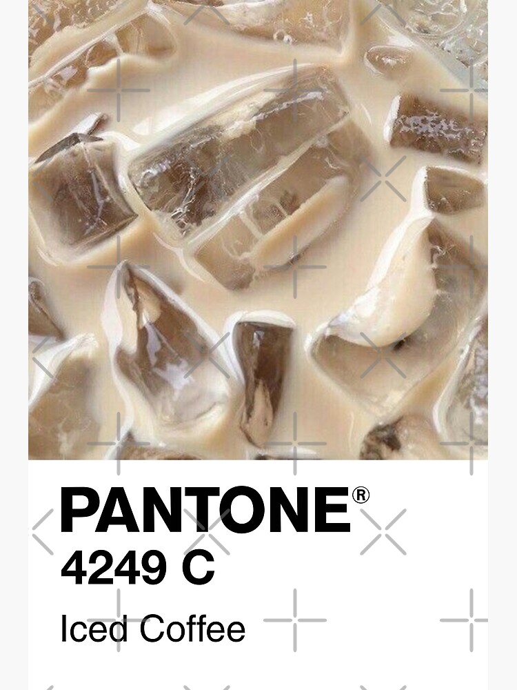 Pantone Iced Coffee Premium Matte Vertical Poster Designed & Sold By ...