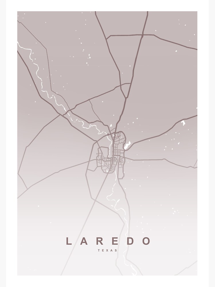 "Laredo Map Art" Sticker for Sale by artymaps | Redbubble
