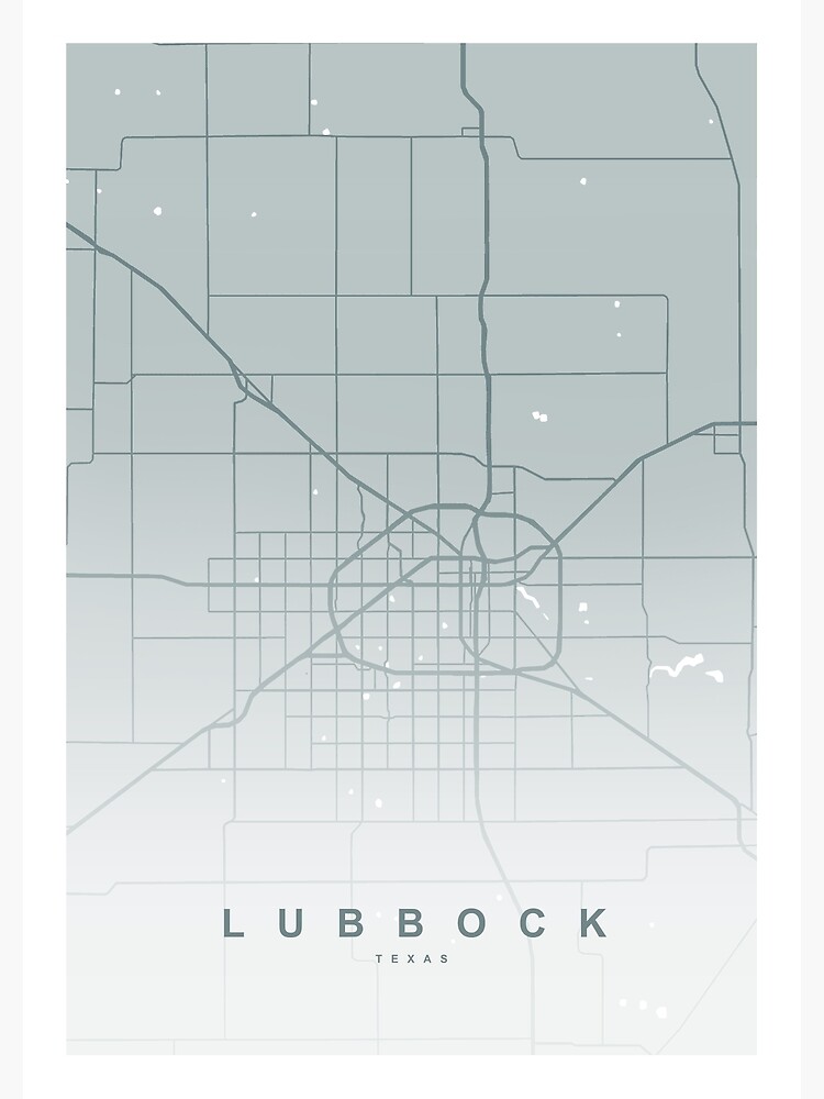 "Lubbock Map Art" Poster for Sale by artymaps | Redbubble