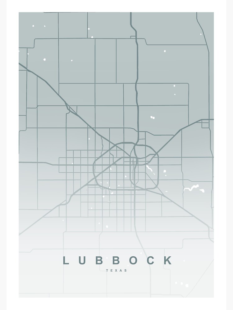 "Lubbock Map Art" Sticker for Sale by artymaps | Redbubble