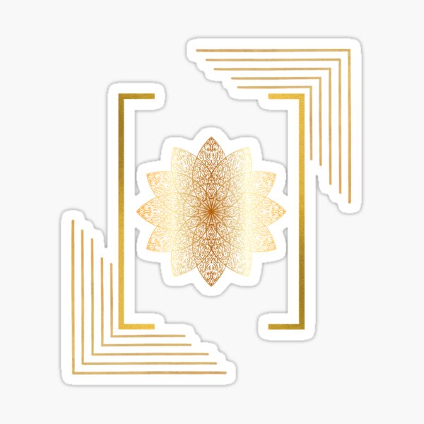 "Gold Mandala" Sticker for Sale by Katora7 | Redbubble