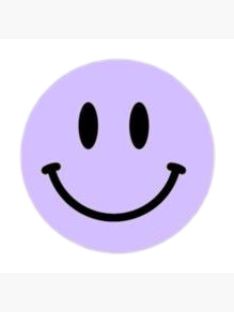 "Purple Smiley Face" Poster for Sale by abbiejlewis | Redbubble