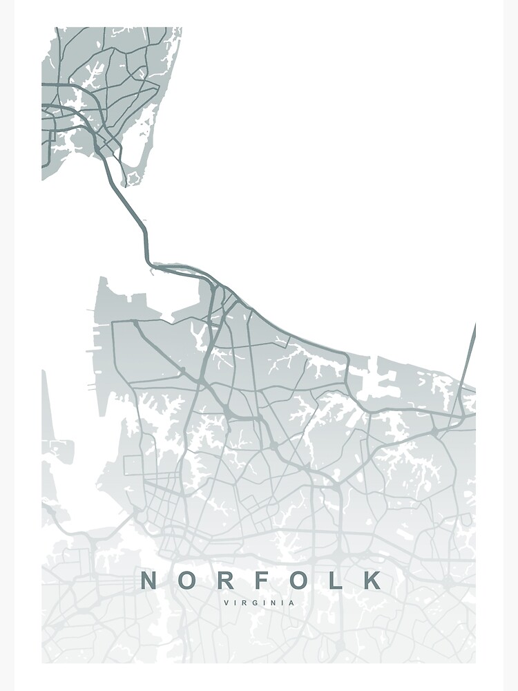 "Norfolk Map Art" Poster for Sale by artymaps | Redbubble